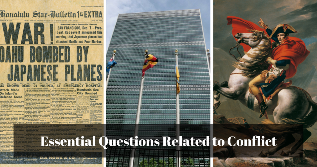 Three Conflict Related Essential Questions for Your Social Studies Class