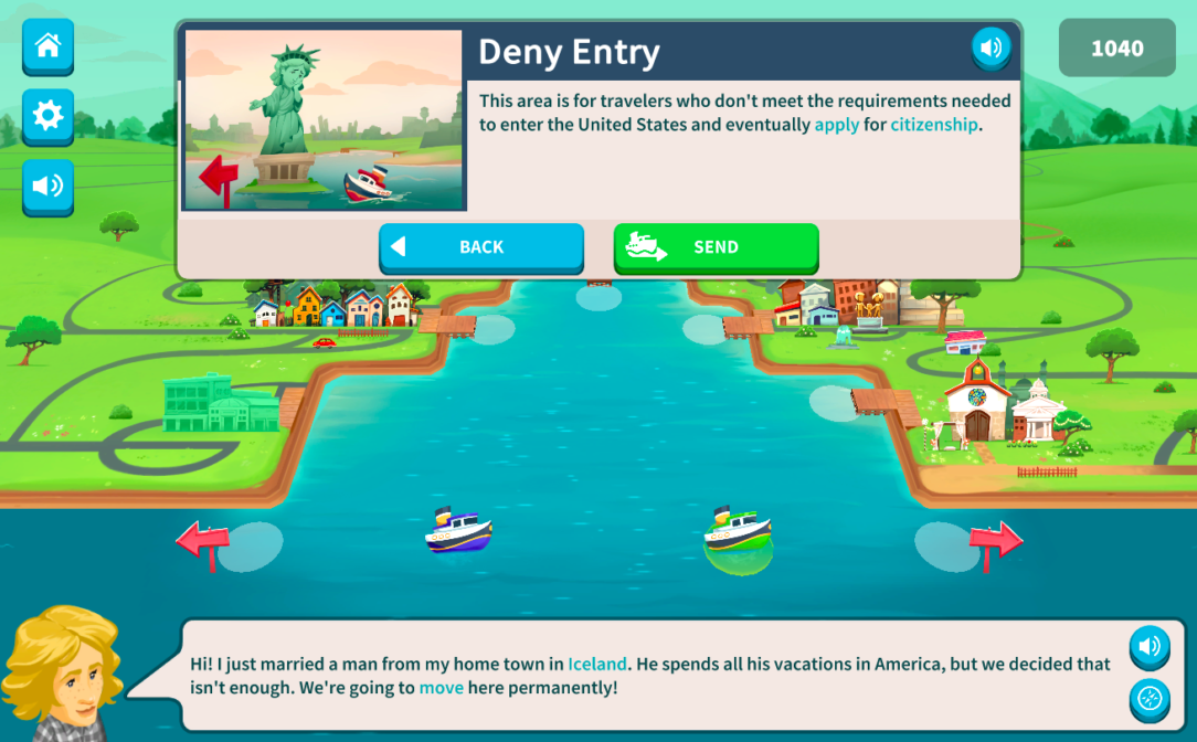 Review of Immigration Nation, a Quick and Simple iCivics Game